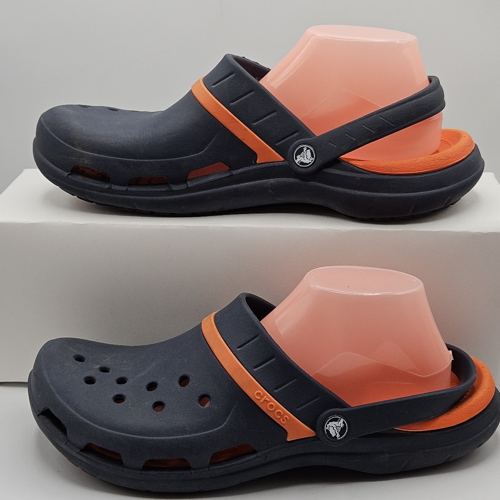 Crocs All Terrain Dual Comfort Clogs Size 12 Navy Blu… - Gem